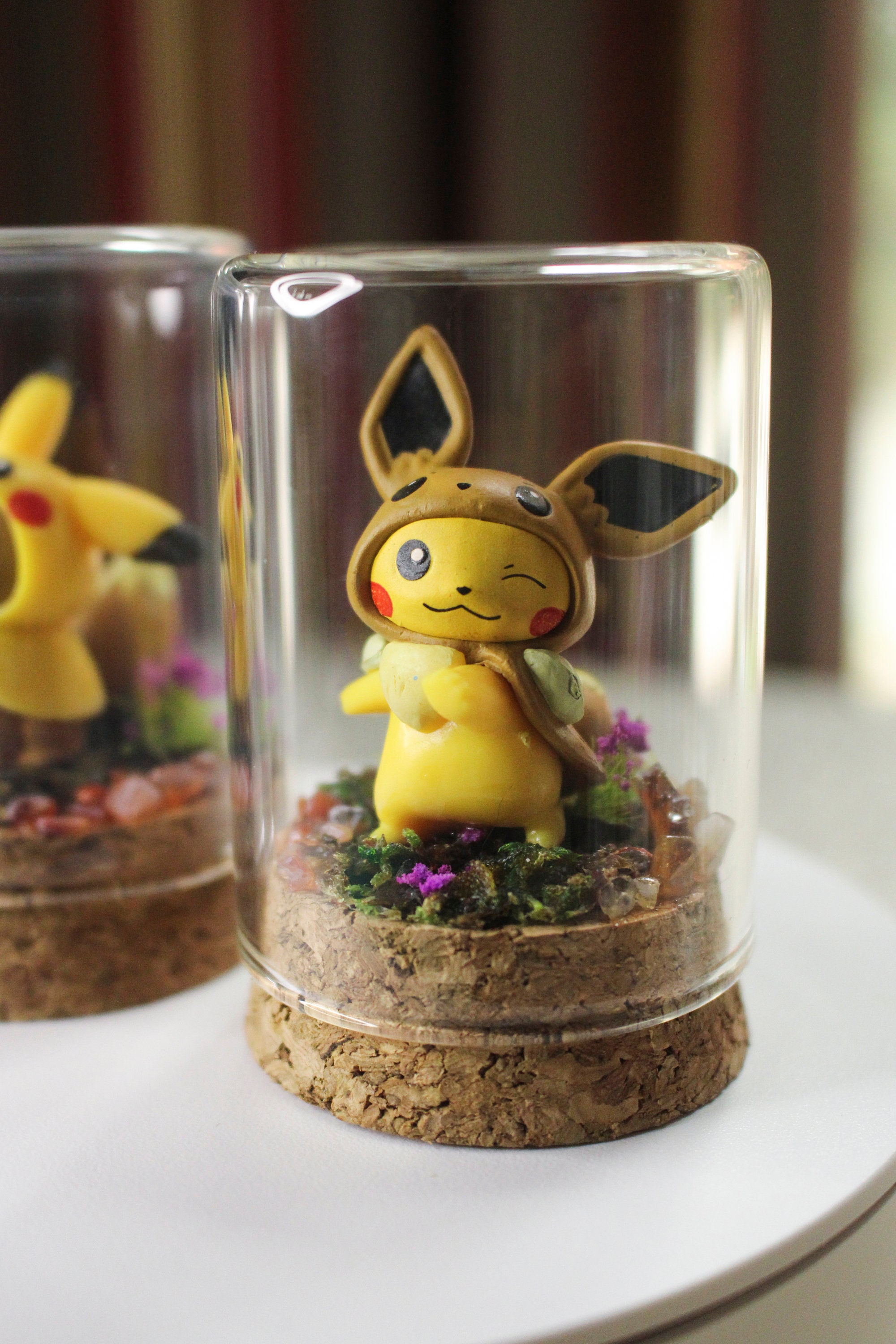Pikachu and Eevee Cute Jar Diorama - Pokemon - Etsy