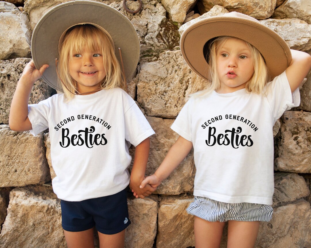 Best Friend Toddler Tshirt, Second Generation Besties Tshirt, Besties ...