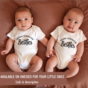 Best Friend Toddler Tshirt, Second Generation Besties Tshirt, Besties ...