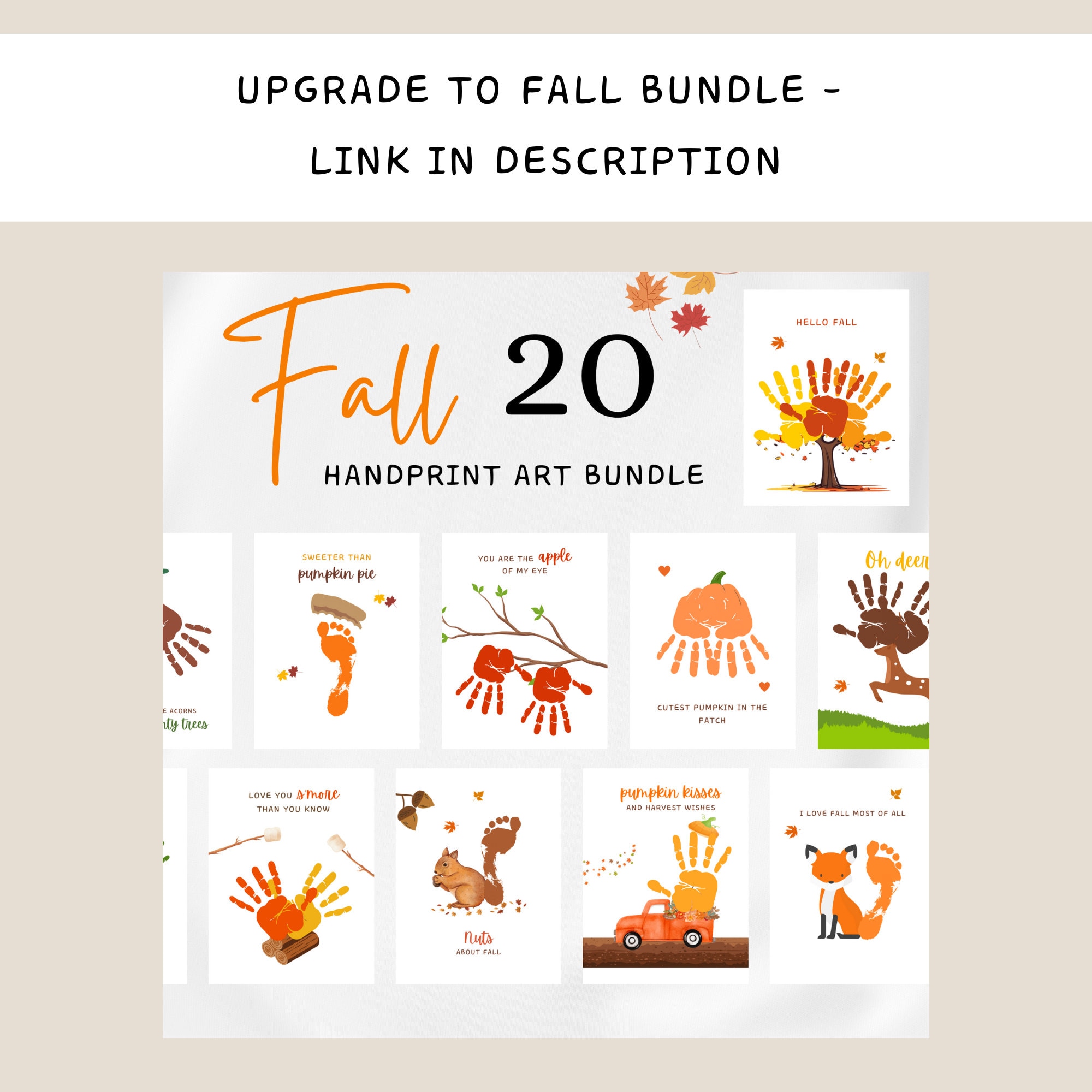 Fox Handprint Art: Fall Kids Activity (digital Download) - Etsy