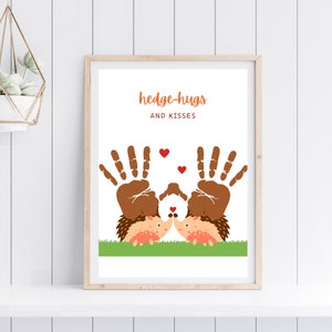 Printable Hedgehog Handprint Art Craft I Easy DIY From Kids | Handprint ...