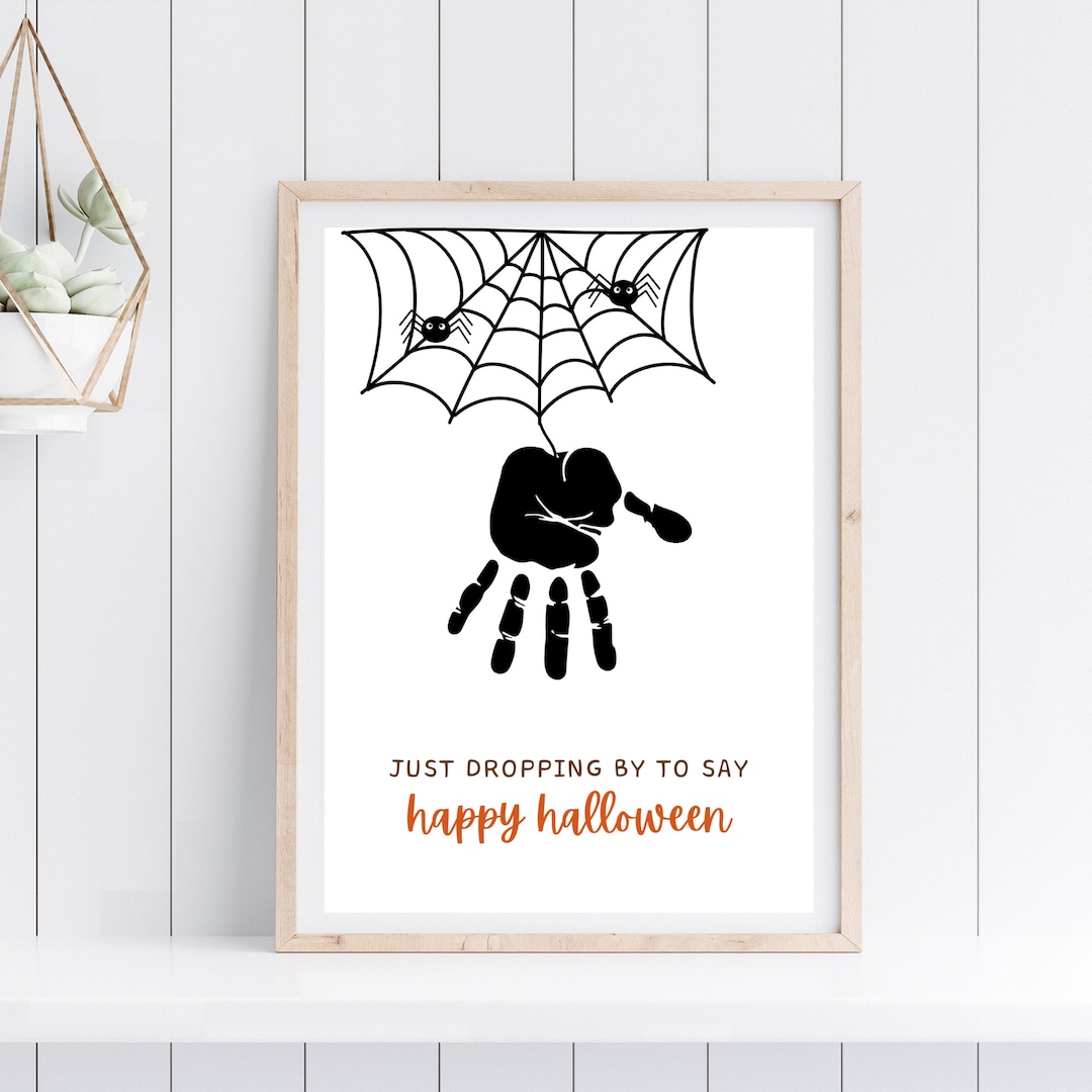 Spider Handprint Art: Halloween Keepsake Craft (digital Download) - Etsy