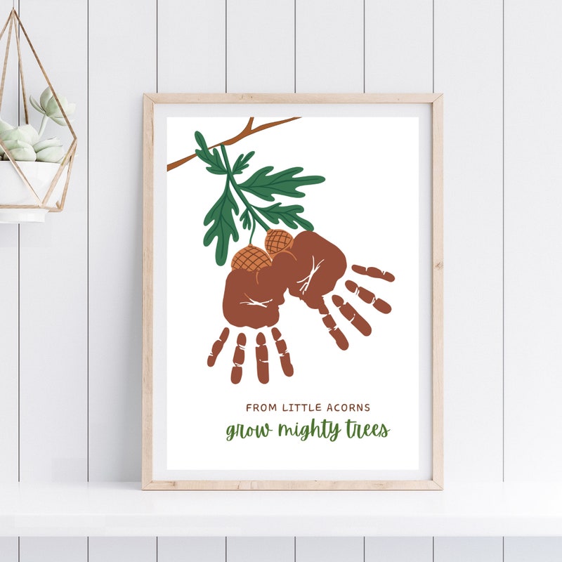 Acorn Handprint - Etsy