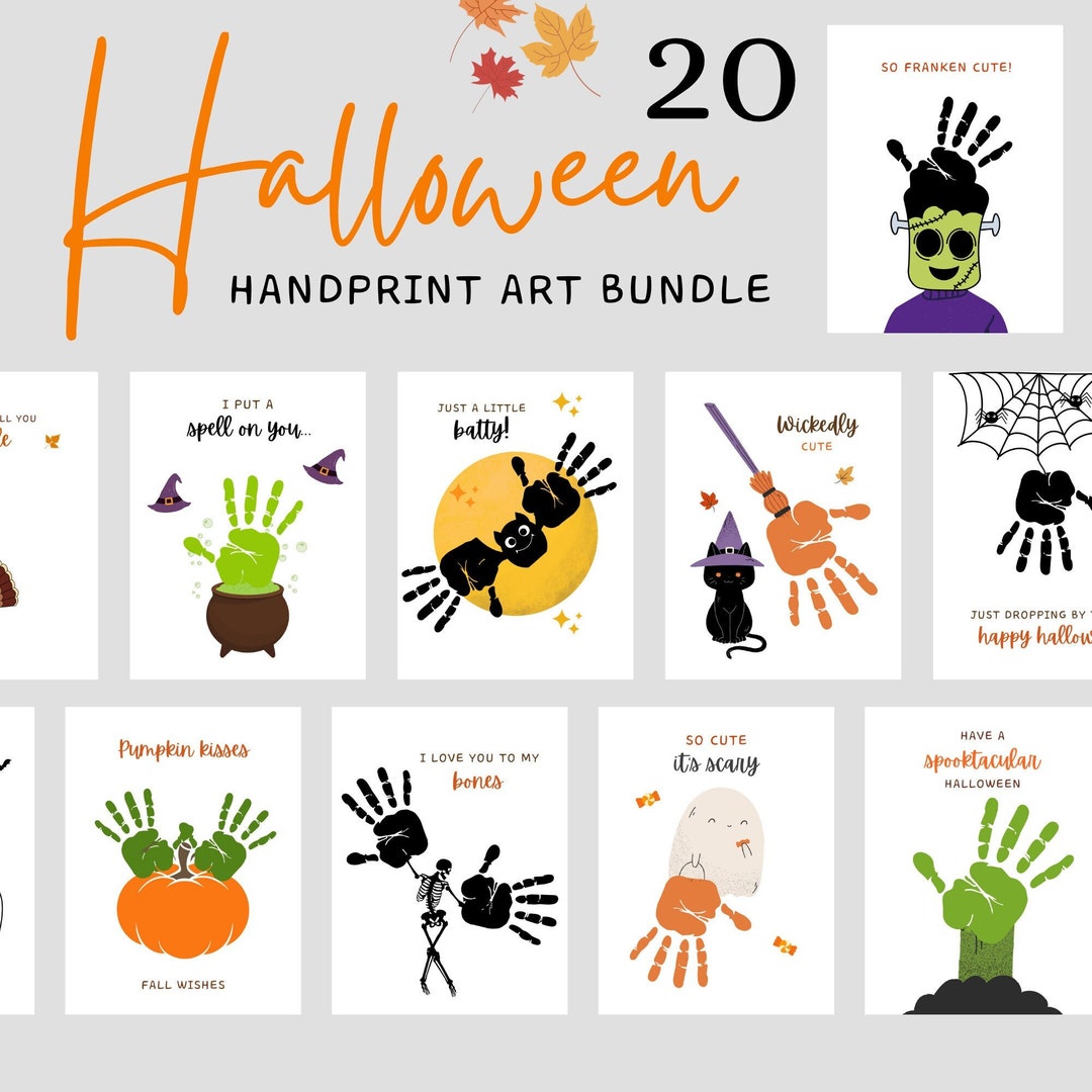 Halloween Handprint Craft | Halloween Crafts | Halloween Handprint Art ...