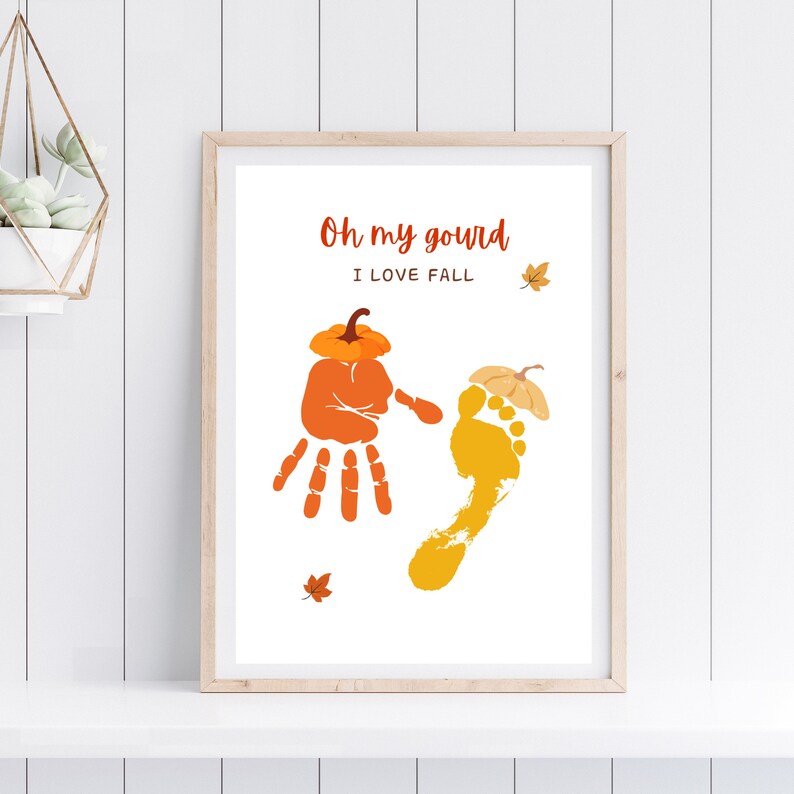 Fall Handprint Art: Keepsake Craft (digital Download) - Etsy