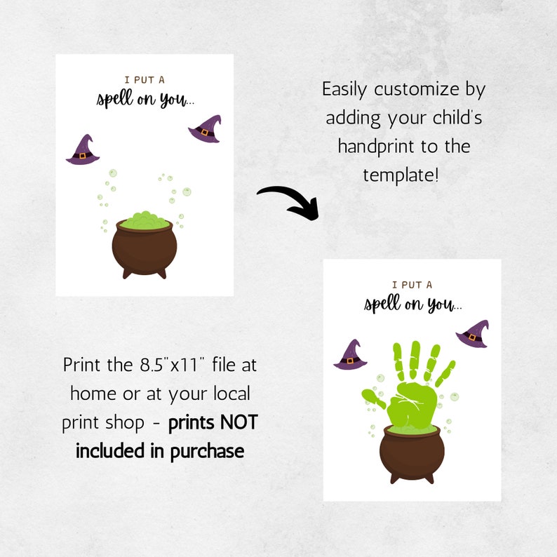 Halloween Handprint Art: Kids Craft, Preschool Activity (digital ...