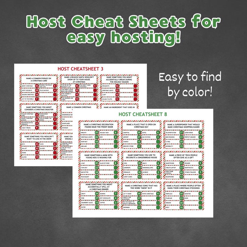 Christmas Friendly Feud Game: Printable Holiday Trivia (digital ...