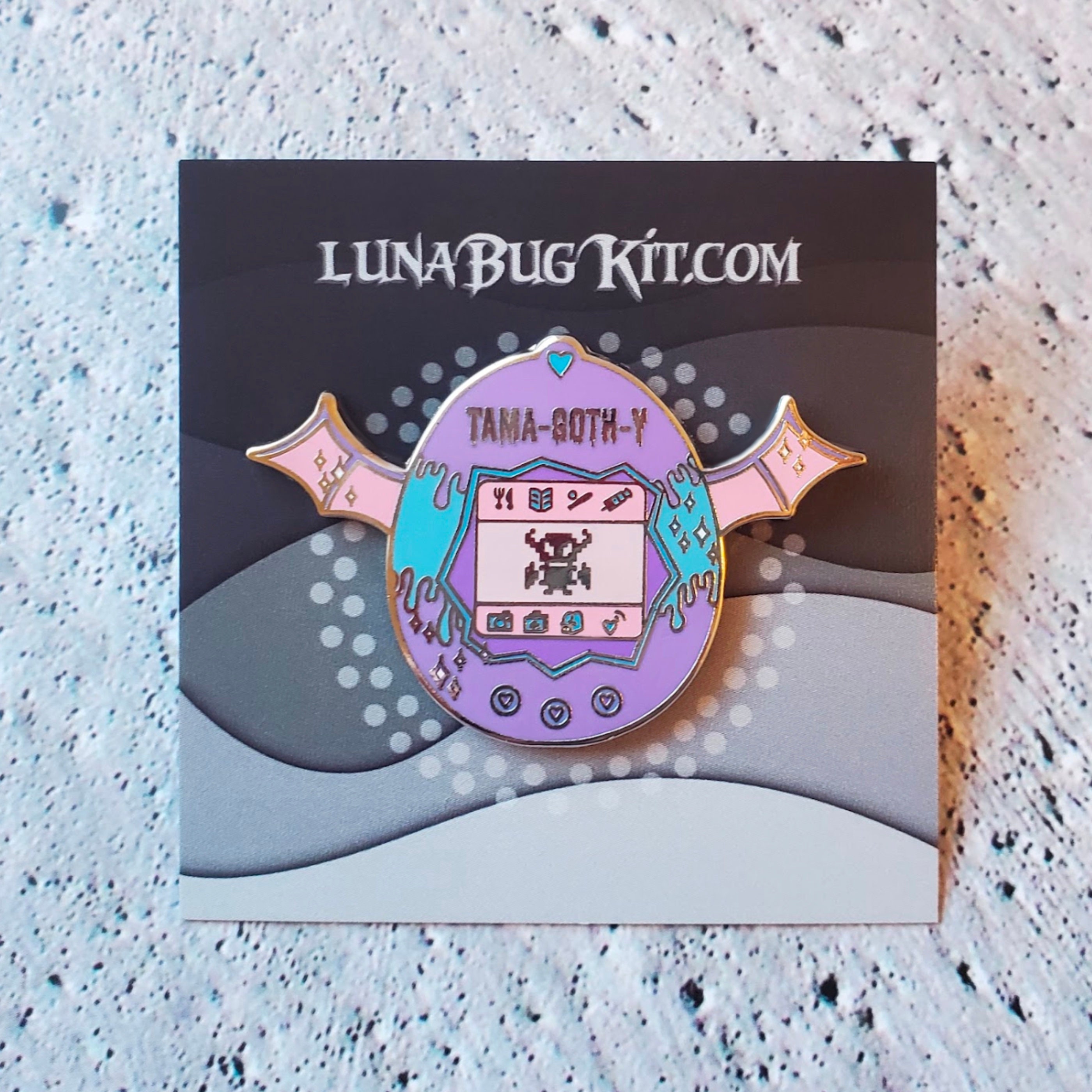 Tama-goth-y Hard Enamel Pin Pastel Goth Pin - Etsy