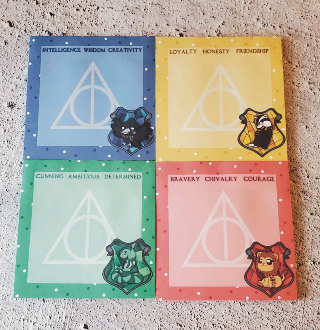 Hogwarts House Notes – 50 Sheets - Etsy