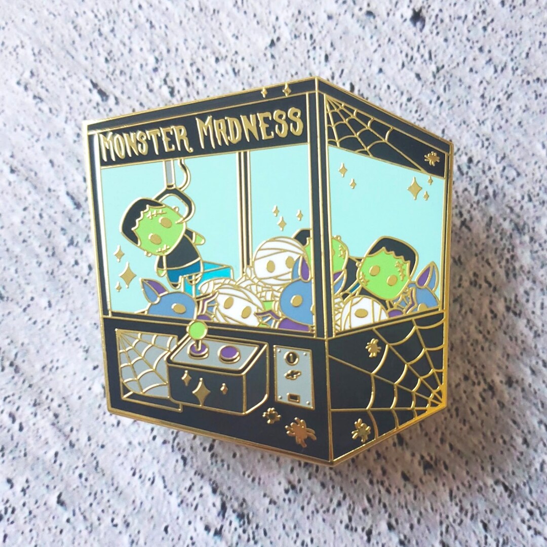Monster Madness Claw Machine Hard Enamel Pin - Pastel Goth Pin - Etsy