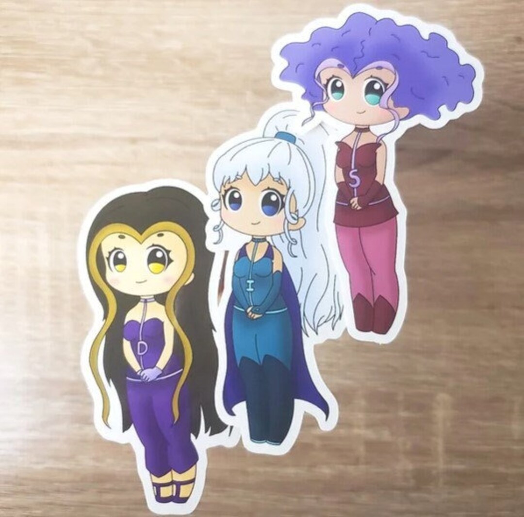 Winx Club Witches Vinyl Stickers Icy, Darcy and Stormy - Etsy