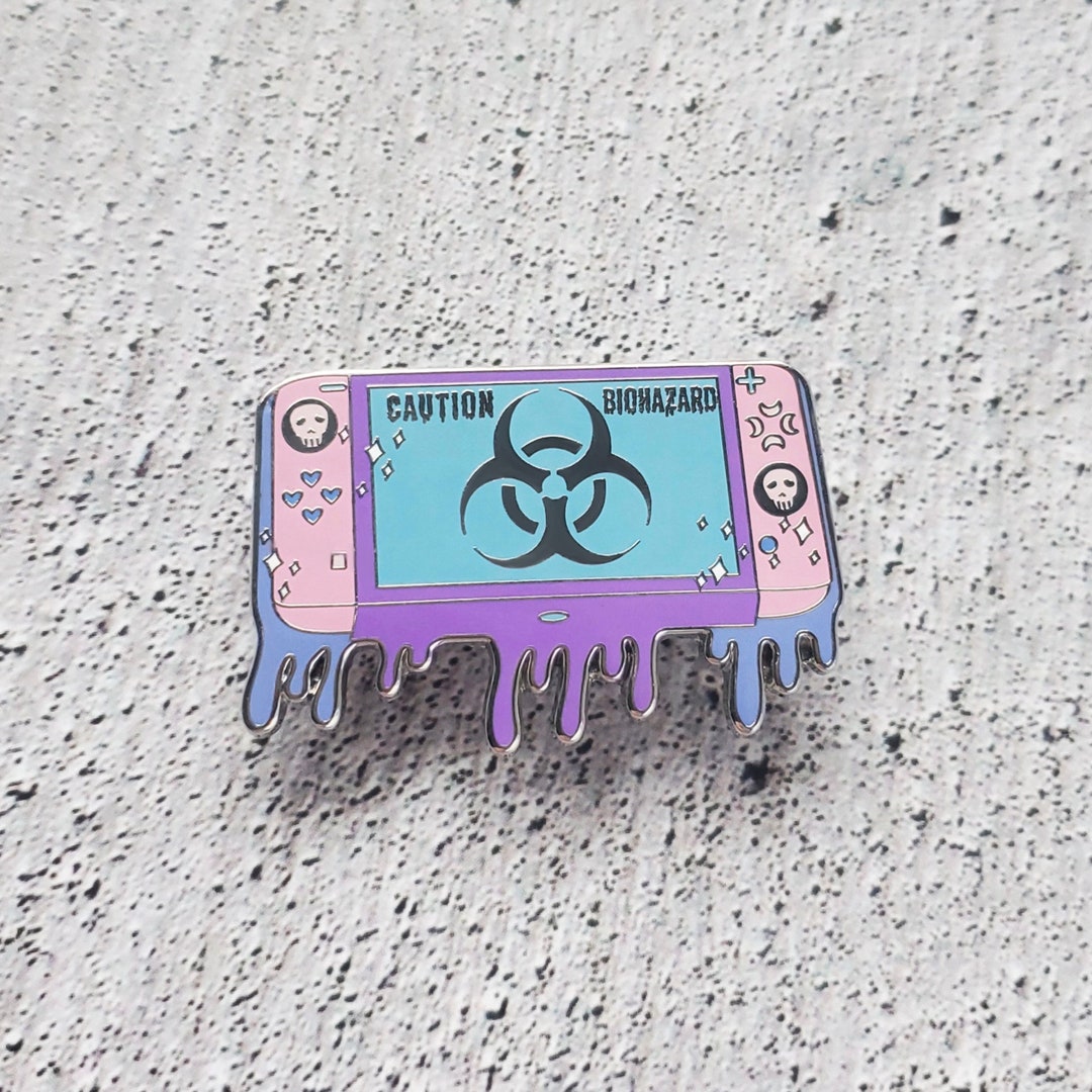 Death Switch Enamel Pin - Pastel Goth Pin - Etsy
