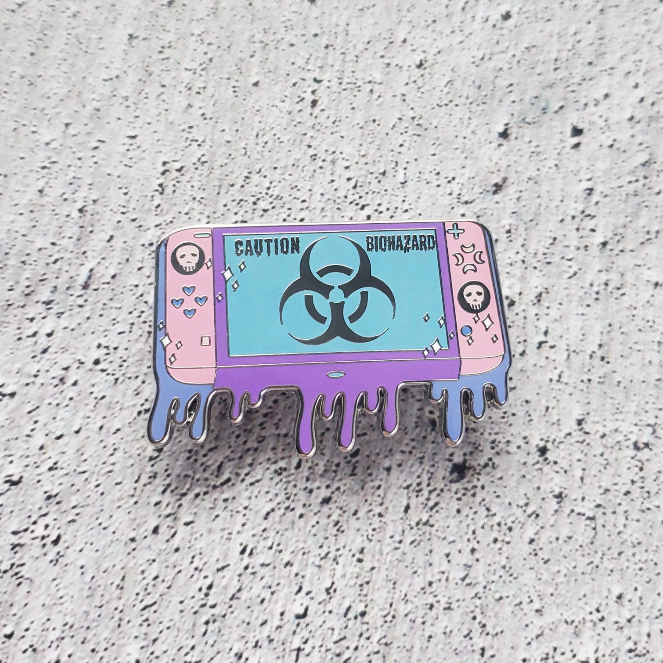 Death Switch Enamel Pin Pastel Goth Pin - Etsy
