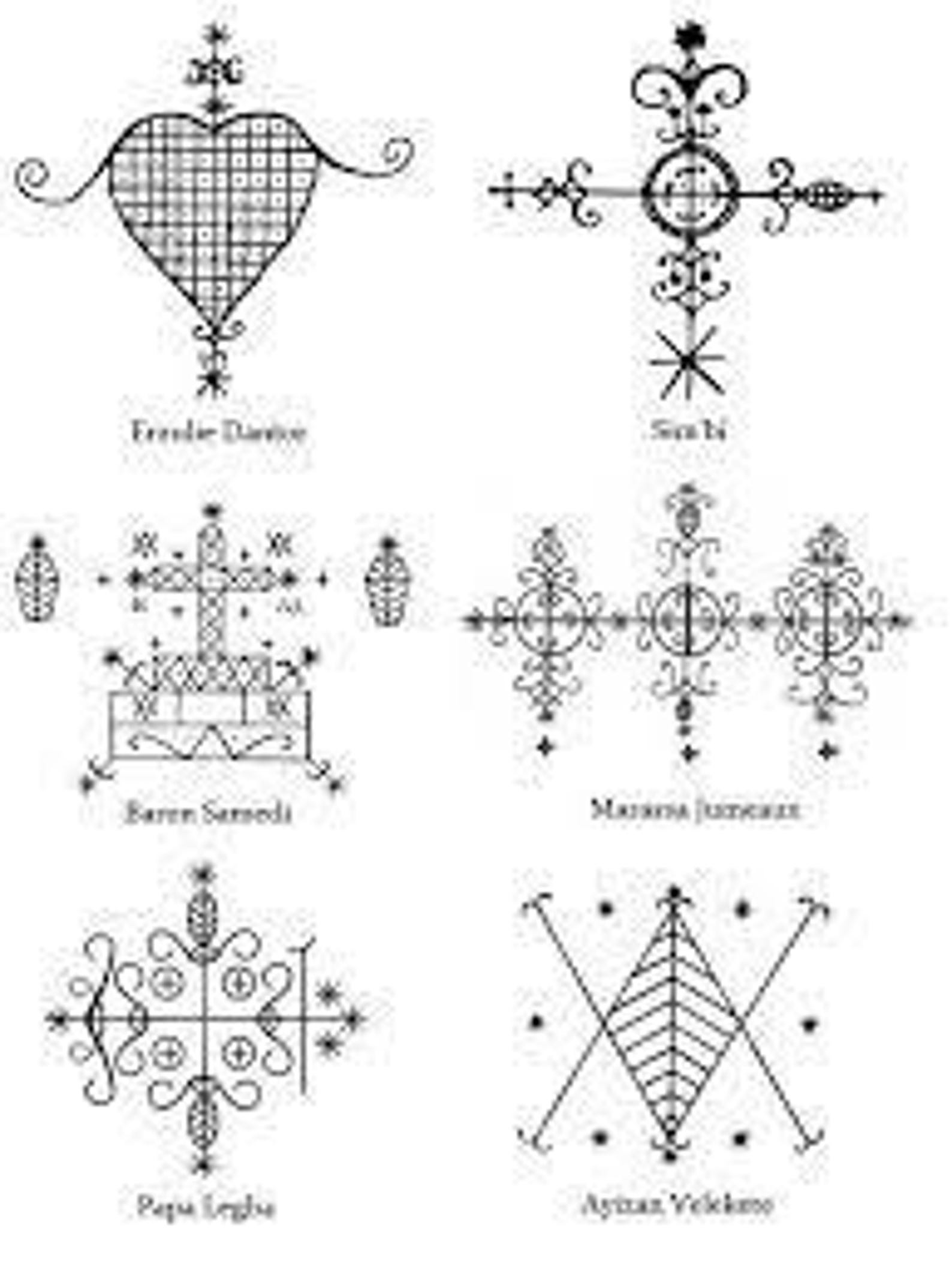32 Haitian Voodoo Veve Symbol With Meanings Mix With African Symbol - Etsy