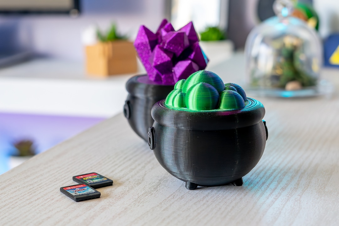 3D Printed Bubbling Cauldron: Nintendo Switch Game Cartridge Storage - Etsy
