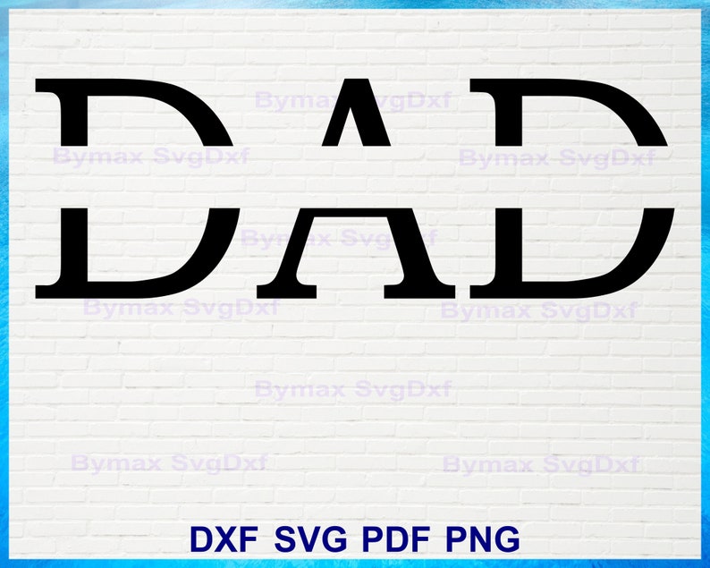 Dad Svg, Daddy, Father, Split Name Frame Svg, Split Monogram, Printable ...