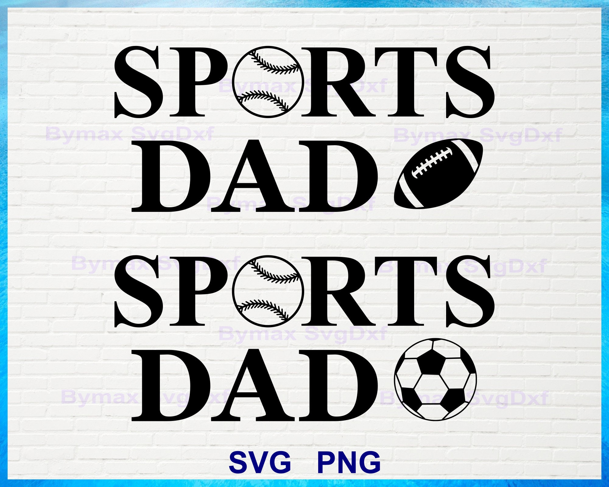 Sports Dad Svg Football Dad Soccer Dad Baseball Dad Svg - Etsy
