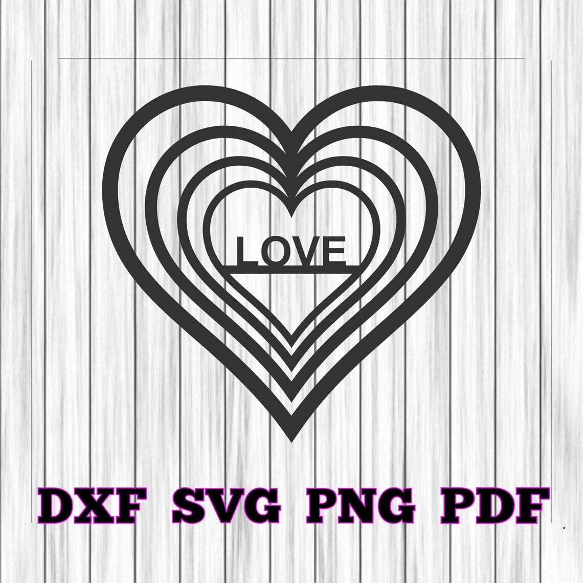 Heart Dxf Heart Love Svg Dxf for Plasma Dxf for Laser SVG - Etsy