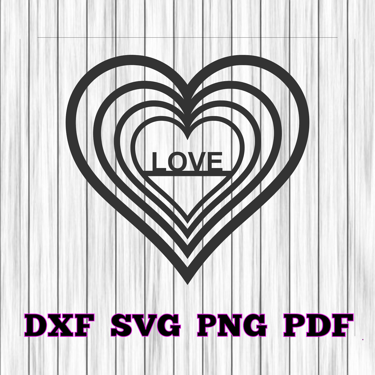 Heart Dxf Heart Love Svg Dxf for Plasma Dxf for Laser SVG - Etsy