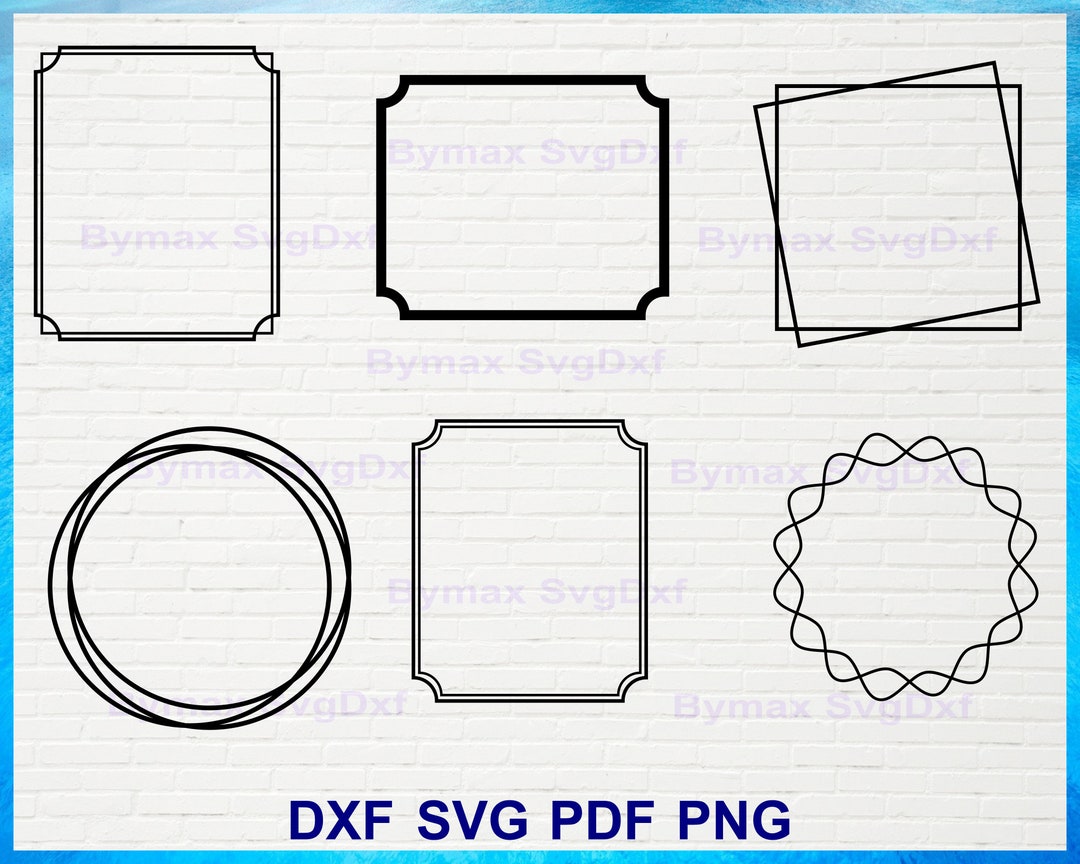 Double Frame Svg, Square Frame Svg, Rectangle Frame Svg, Circle Frame ...