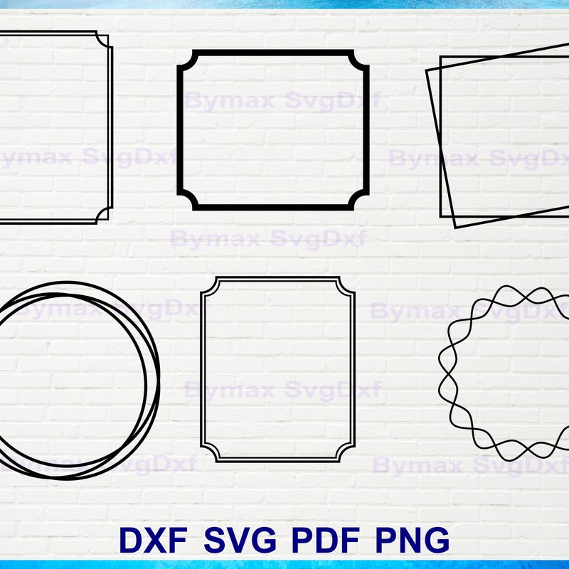Rectangle Frame Svg - Etsy