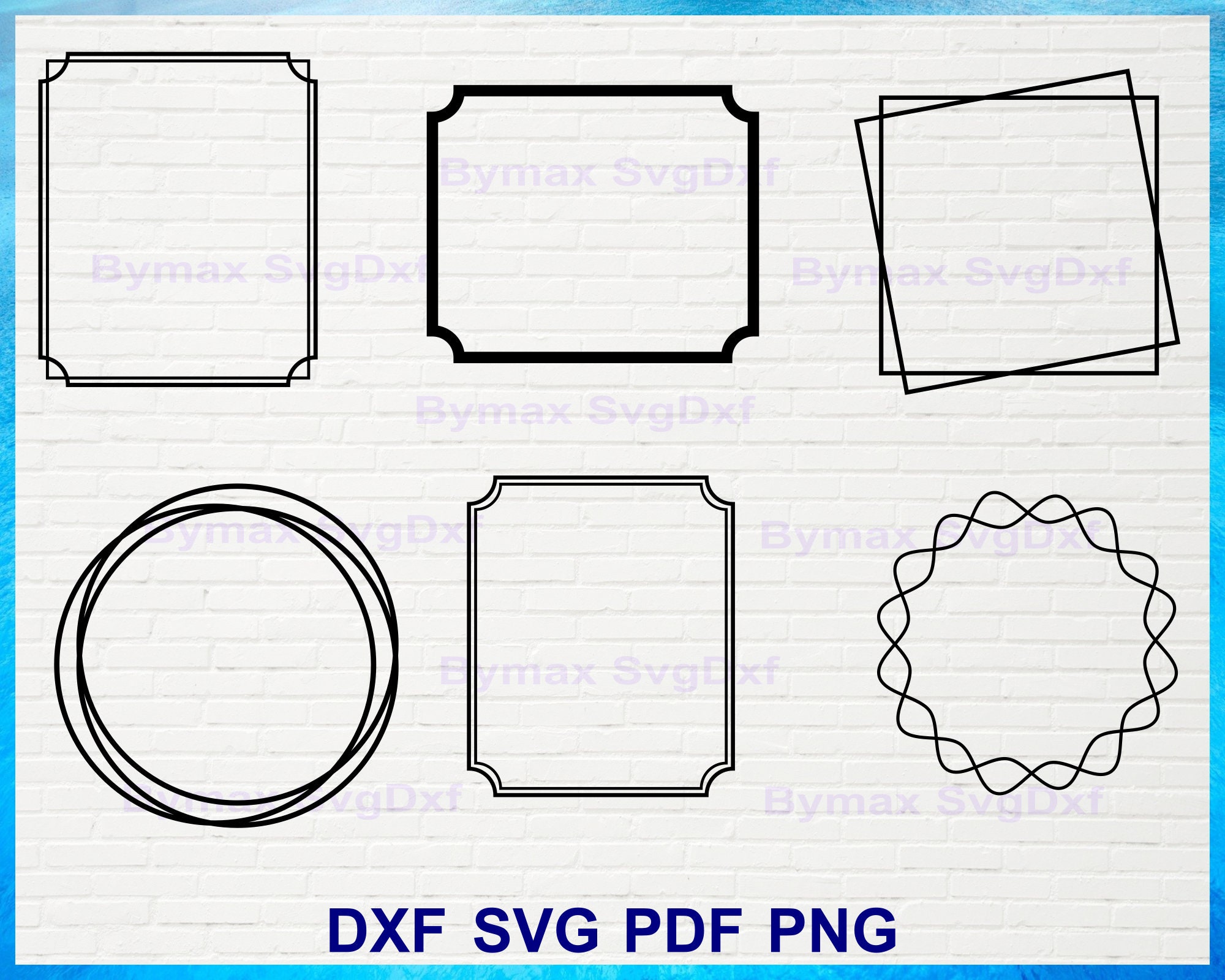 Double Frame Svg, Square Frame Svg, Rectangle Frame Svg, Circle Frame ...