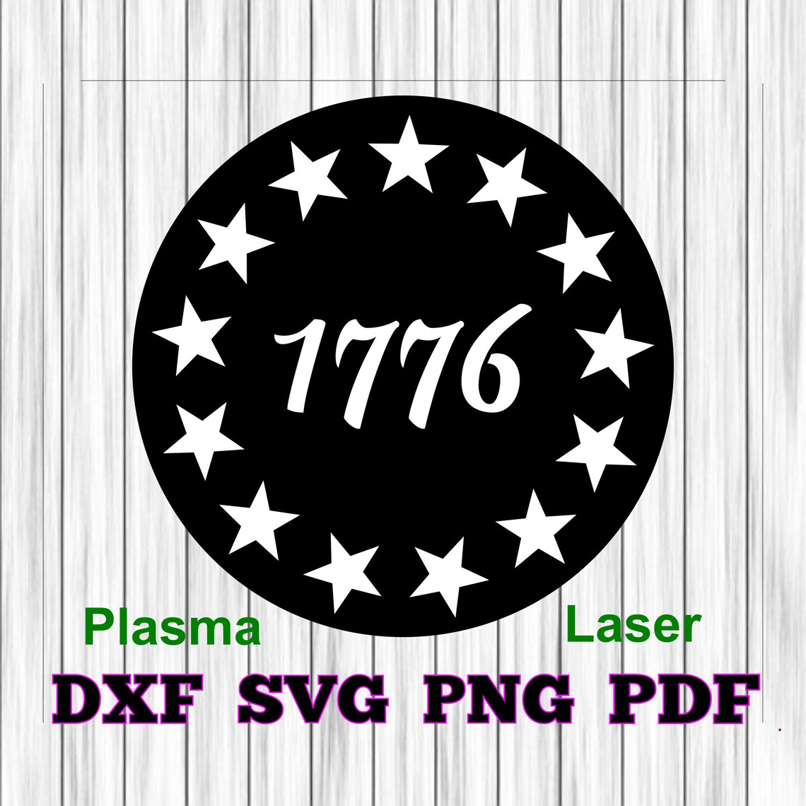 1776 Svg Dxf, 1776 Stars, Circle of Stars Dxf, DXF Metal Cut Files, SVG ...