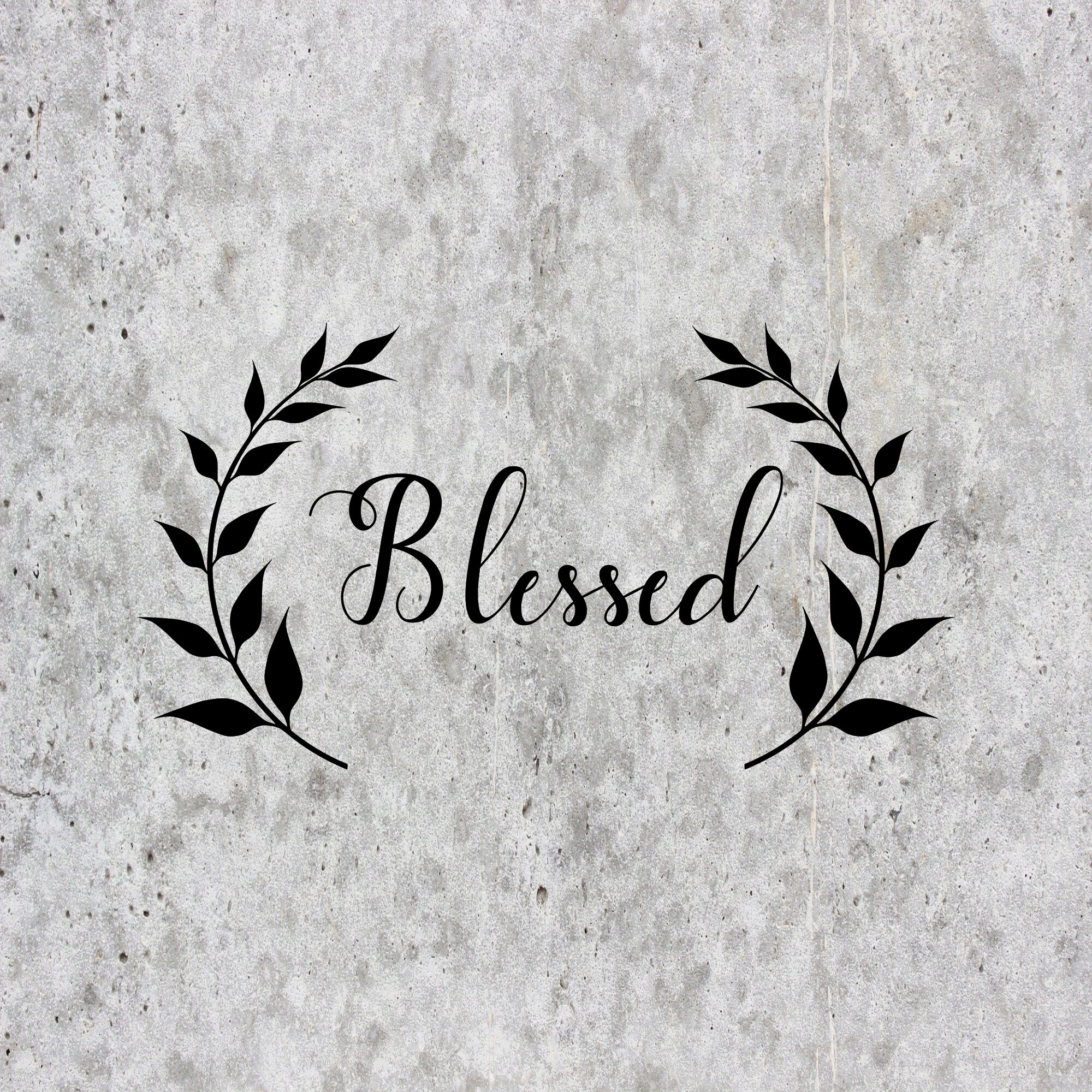 Blessed Word Svg, Thankful Word Svg, Grateful Word Svg, Wreath Svg ...