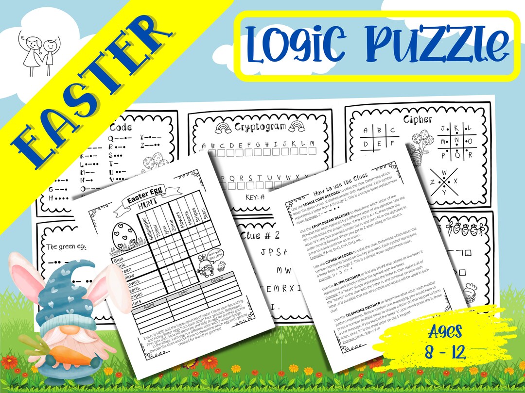 Easter Logic Puzzle - Etsy