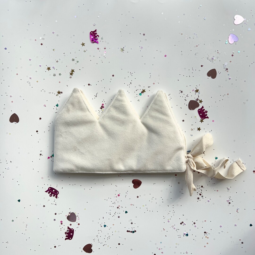 Royal Velvet Crown: From Toddlers to Royalty. Color Milky - Etsy