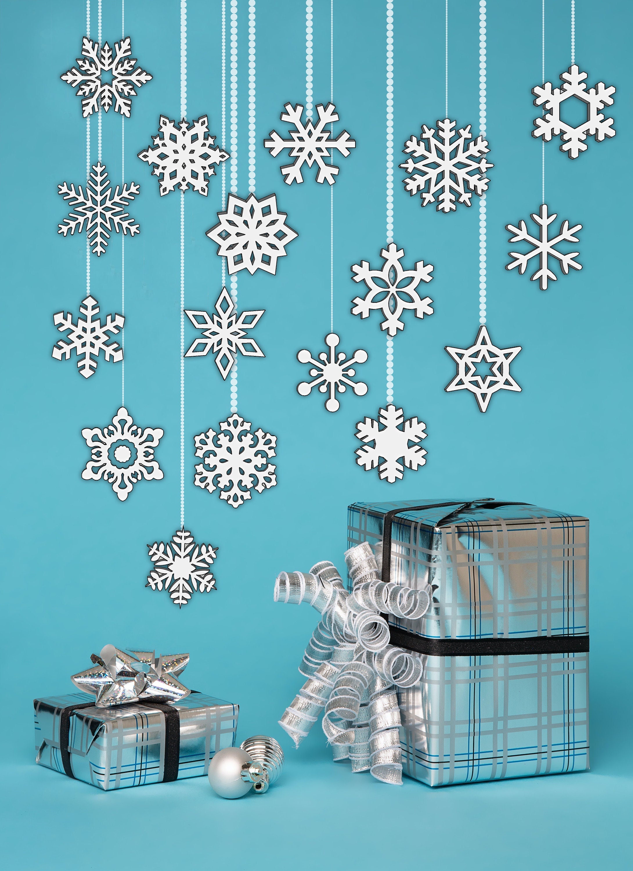 25 X Unique Snowflake Vector Files DWG, DXF PDF Digital Download Files ...