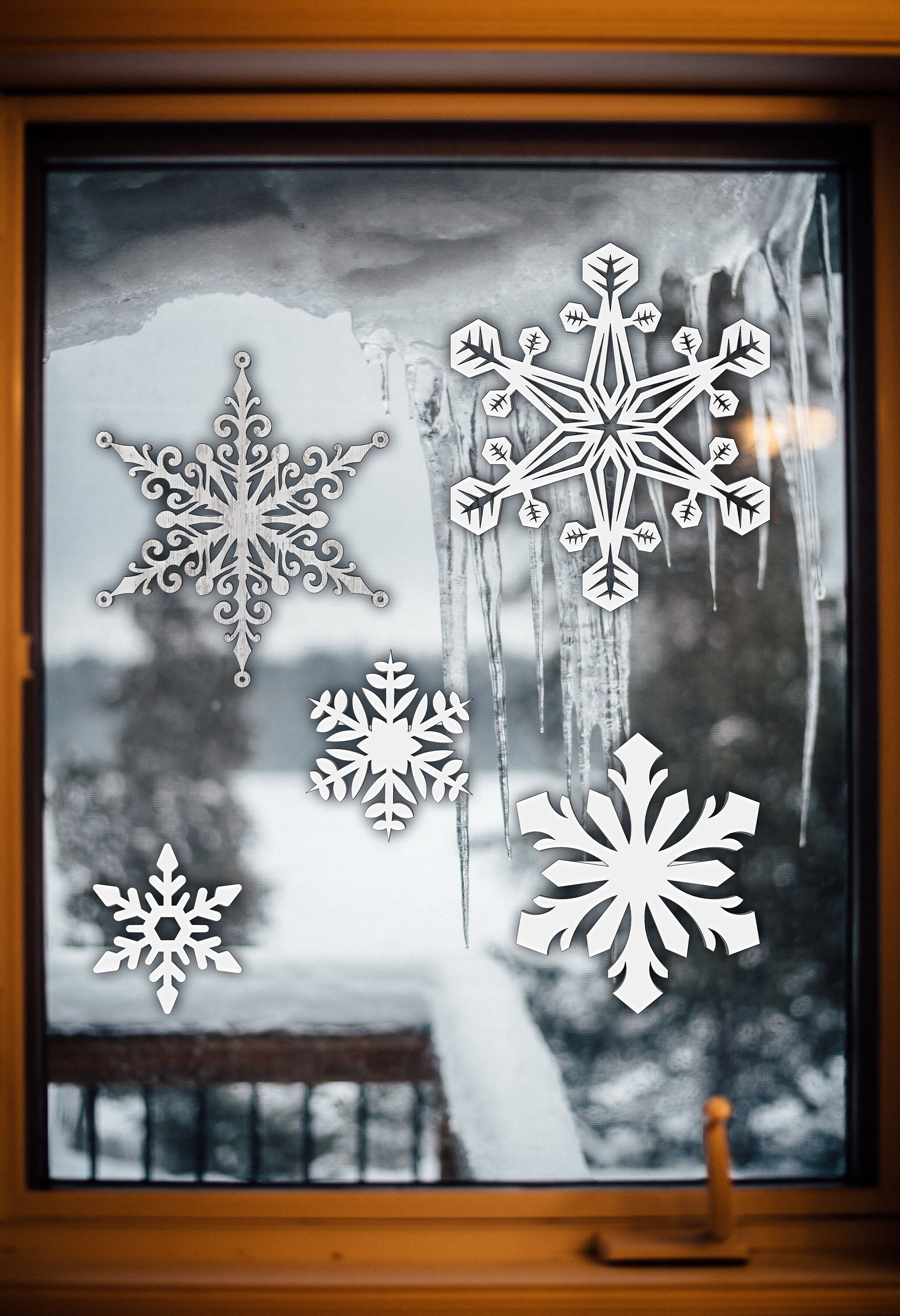 25 X Unique Snowflake Vector Files DWG, DXF PDF Digital Download Files ...