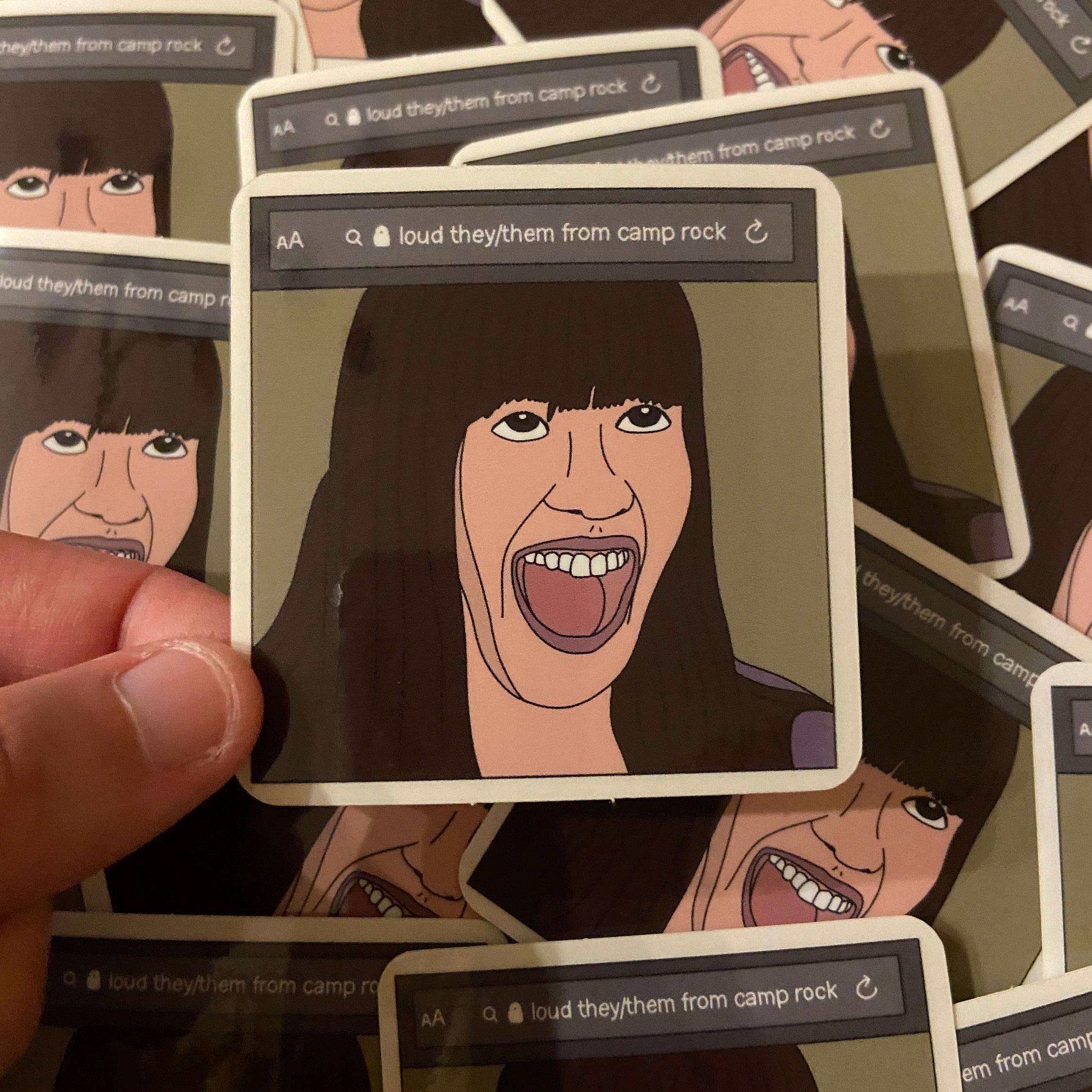 Screaming Mitchie Camp Rock Inspired Sticker - Etsy