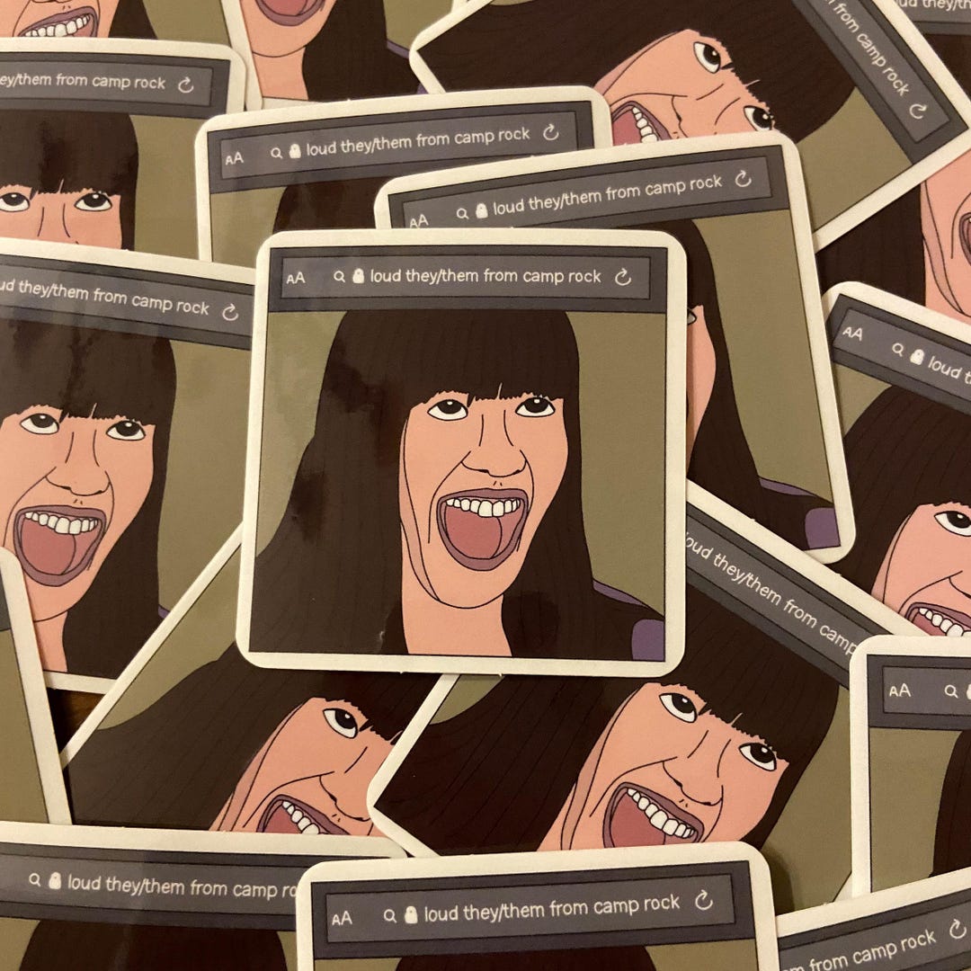 Screaming Mitchie Camp Rock Inspired Sticker - Etsy