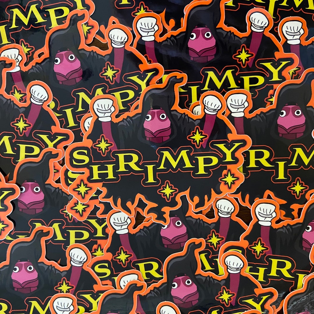 Shrimpy Halloween Sticker - Etsy