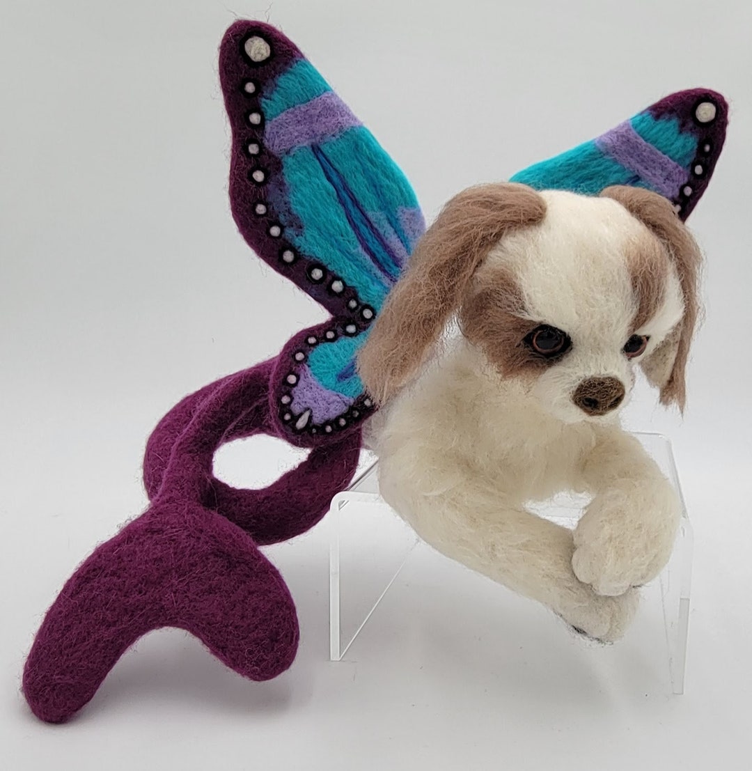 Poppy, Needle Felted Mer-dog - Etsy