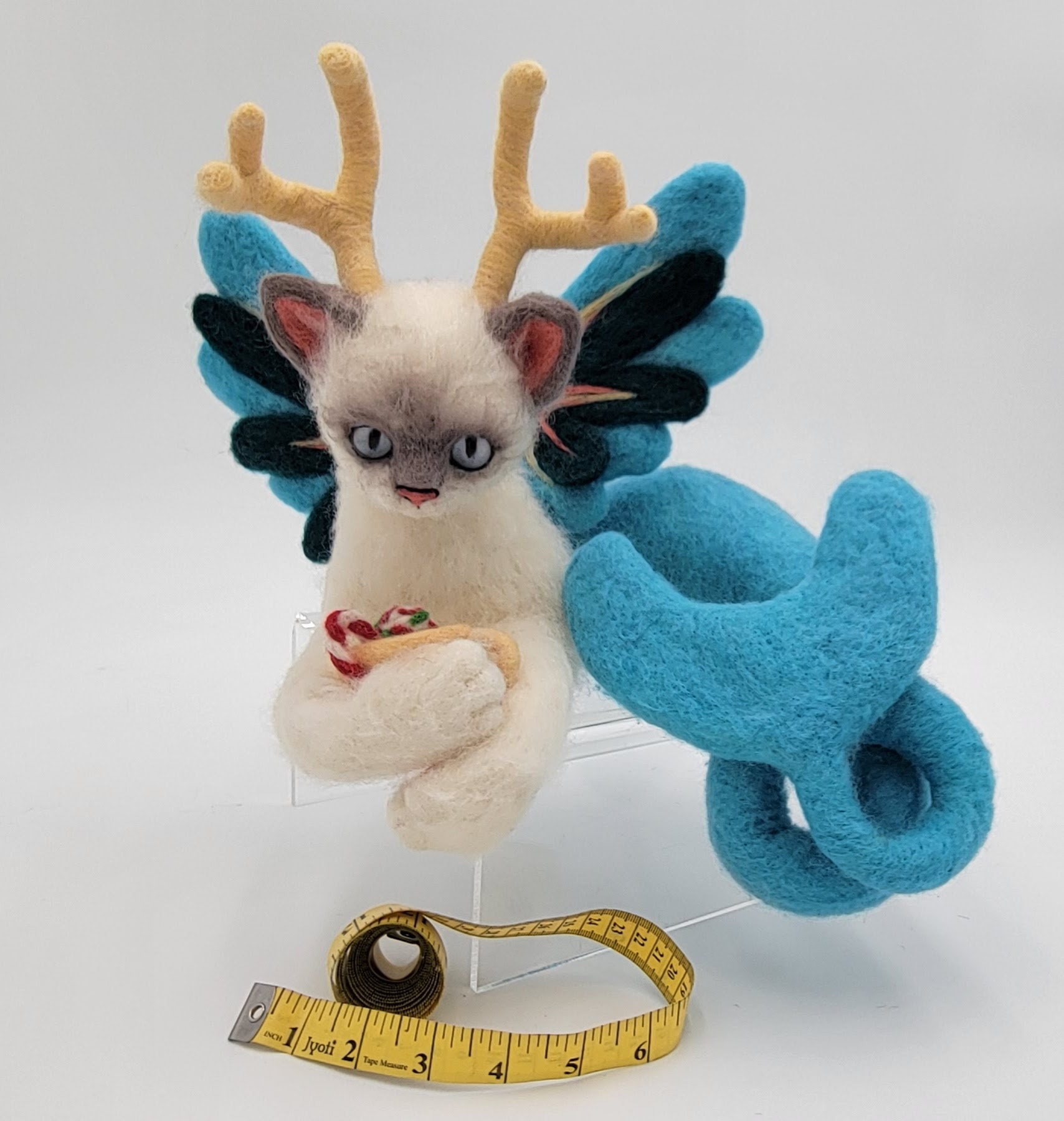 Silverbell, Needle Felted Mer-cat - Etsy