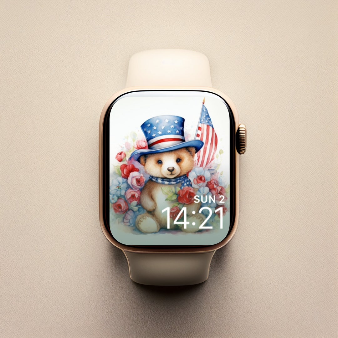 4th of July Watch Face, USA Watch Background, USA Flag Watch Background ...