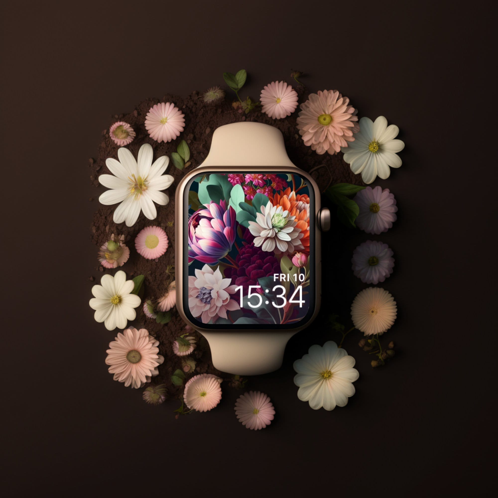 Abstract Apple Watch Face, Apple Watch Face, 3D Shapes, Blue Apple ...