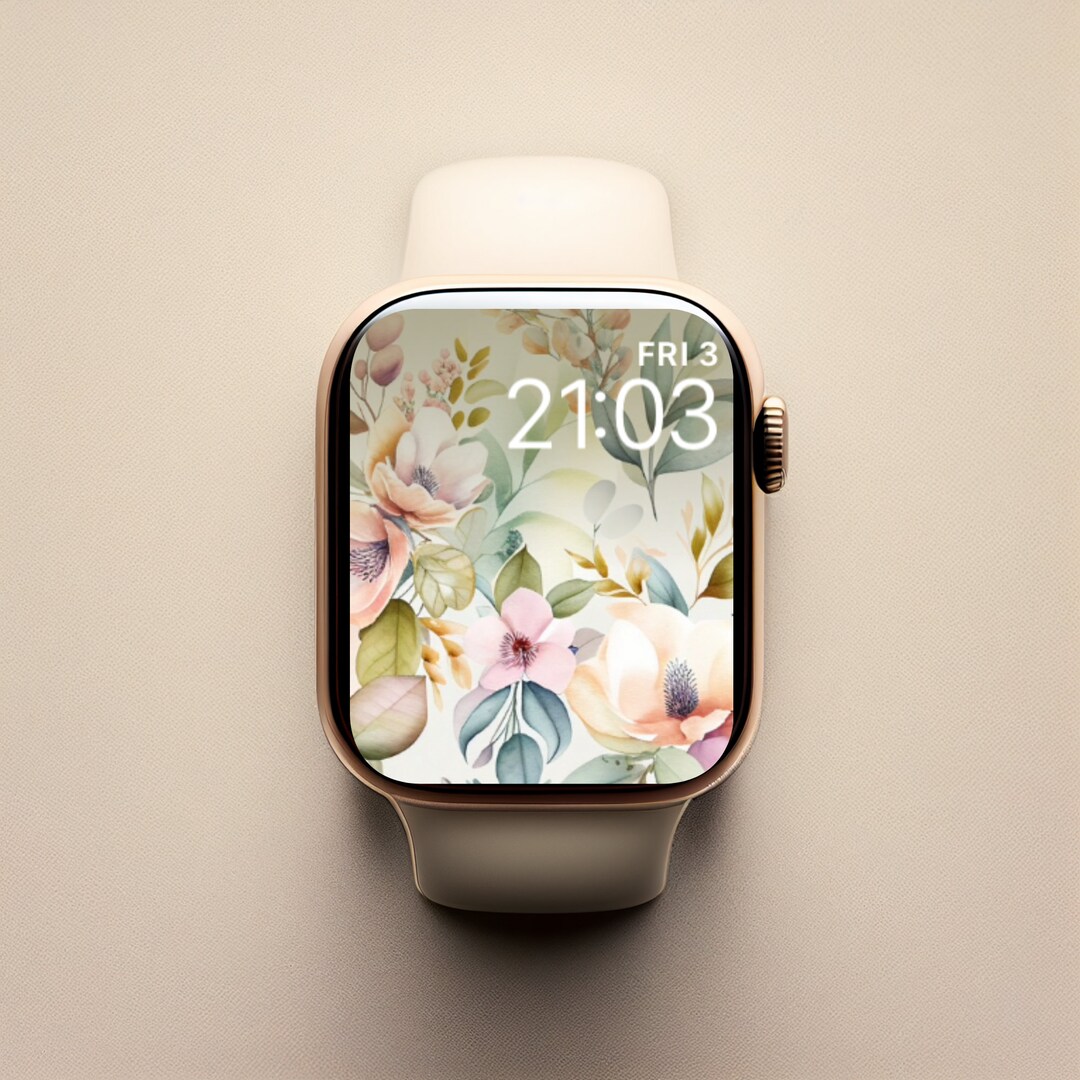 Watercolor Flowers Apple Watch Face, Apple Watch Face Flowers ...