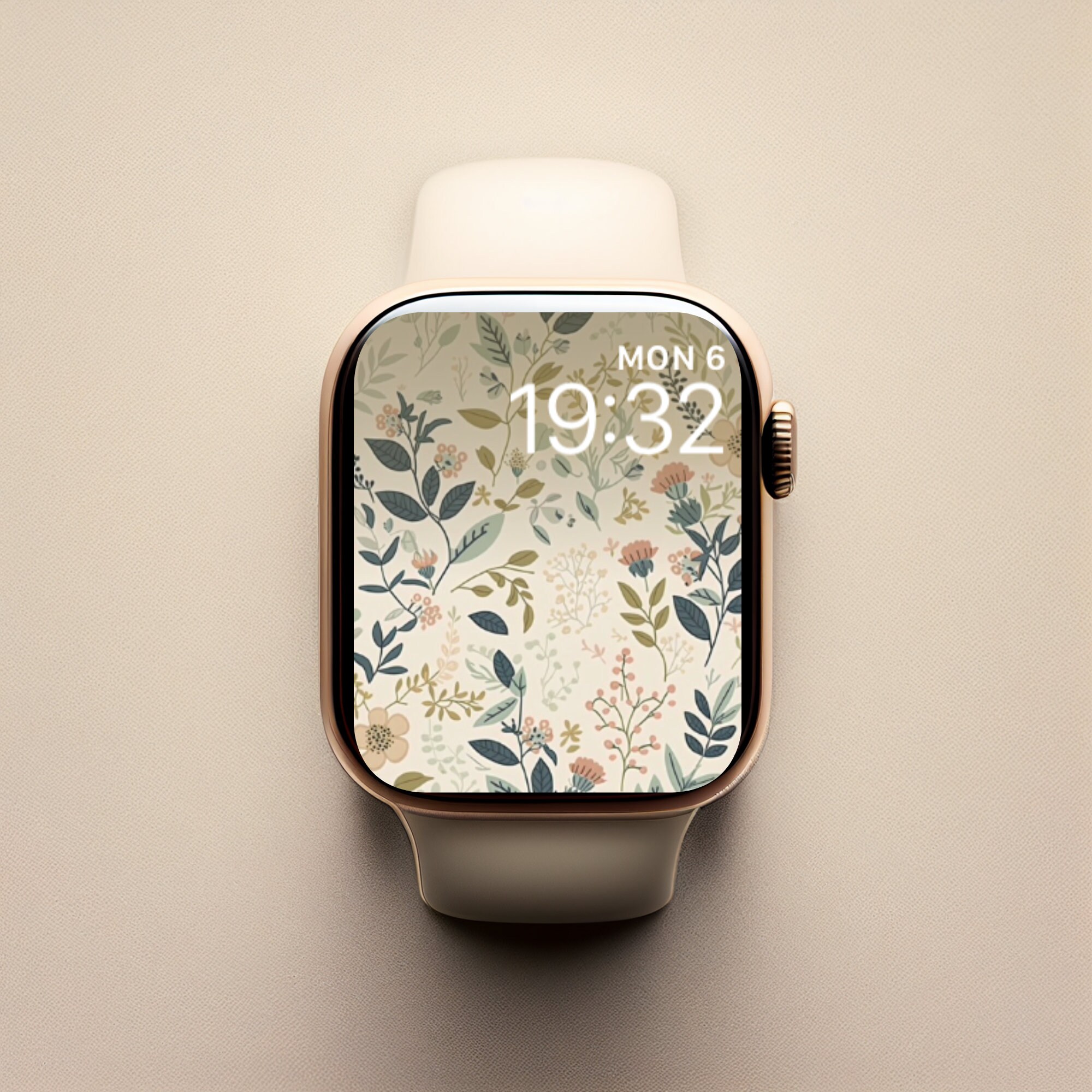 Light Feminine Floral Watch Face Bundle, Floral Watch Face, Watch Face ...