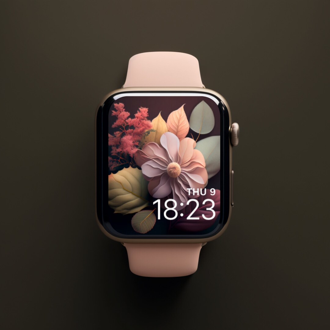 Apple Watch Face Flowers, Apple Watch Face, Digital Download Apple ...