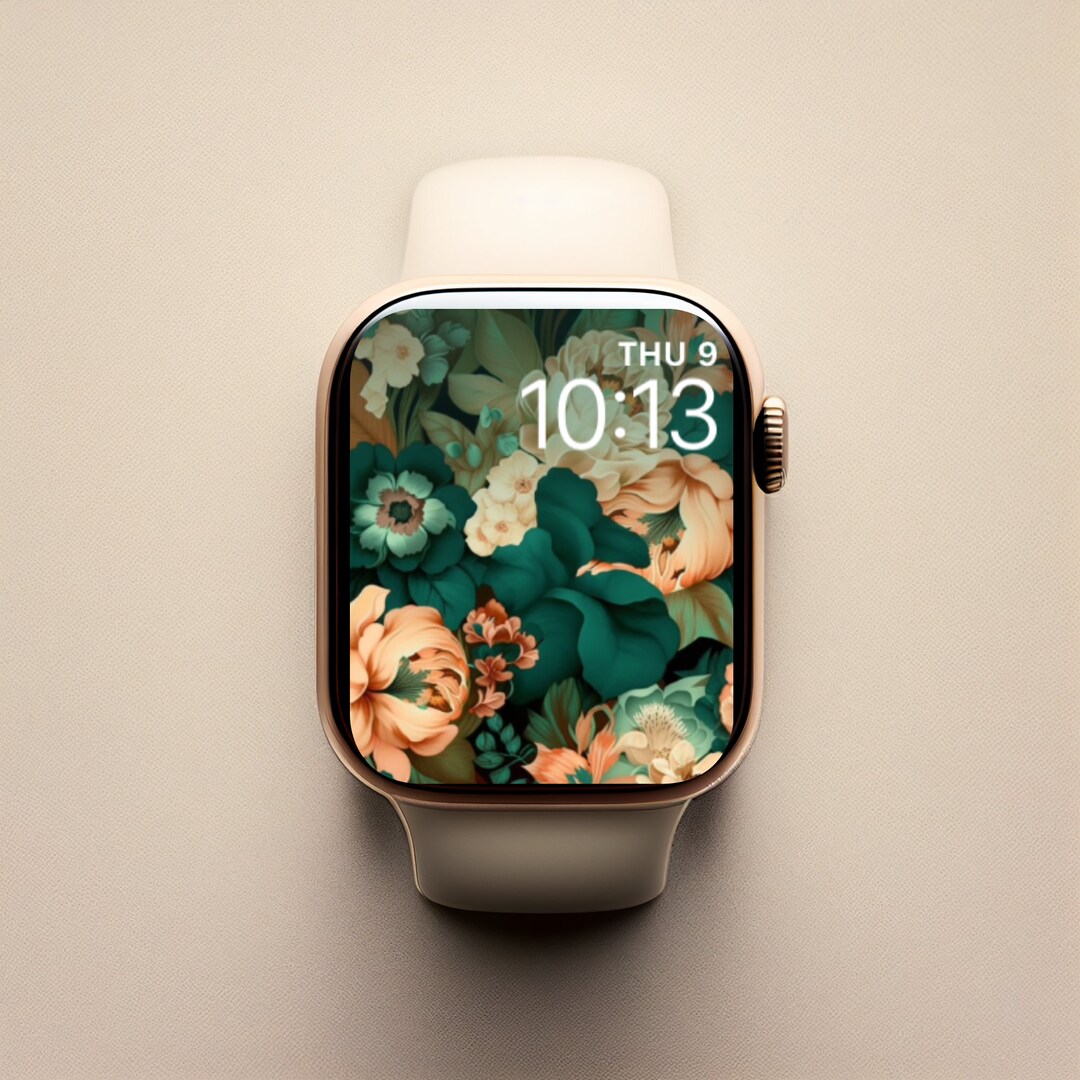 Floral Apple Watch Face, Art for Watch Face Flowers, Flowers Apple ...