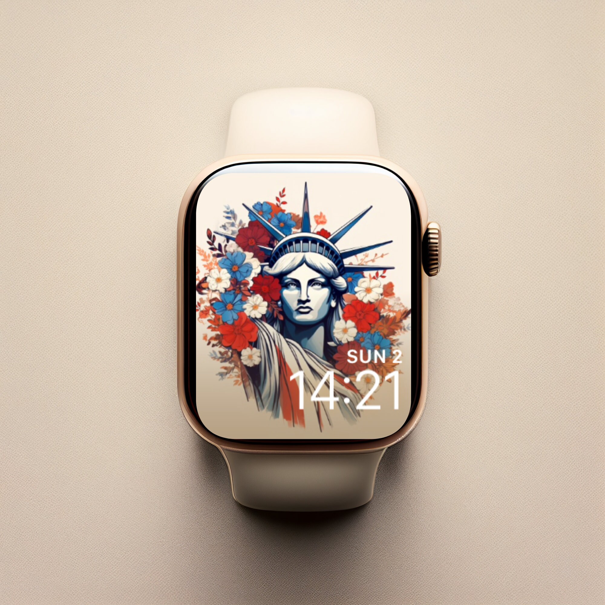4th of July Watch Face, USA Watch Background, USA Flag Watch Background ...