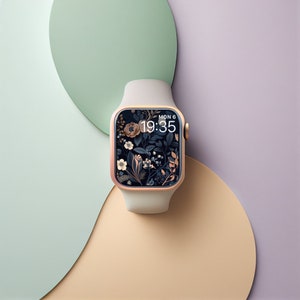 Floral Apple Watch Face, Feminine Watch Face Flowers, Watercolor Apple ...