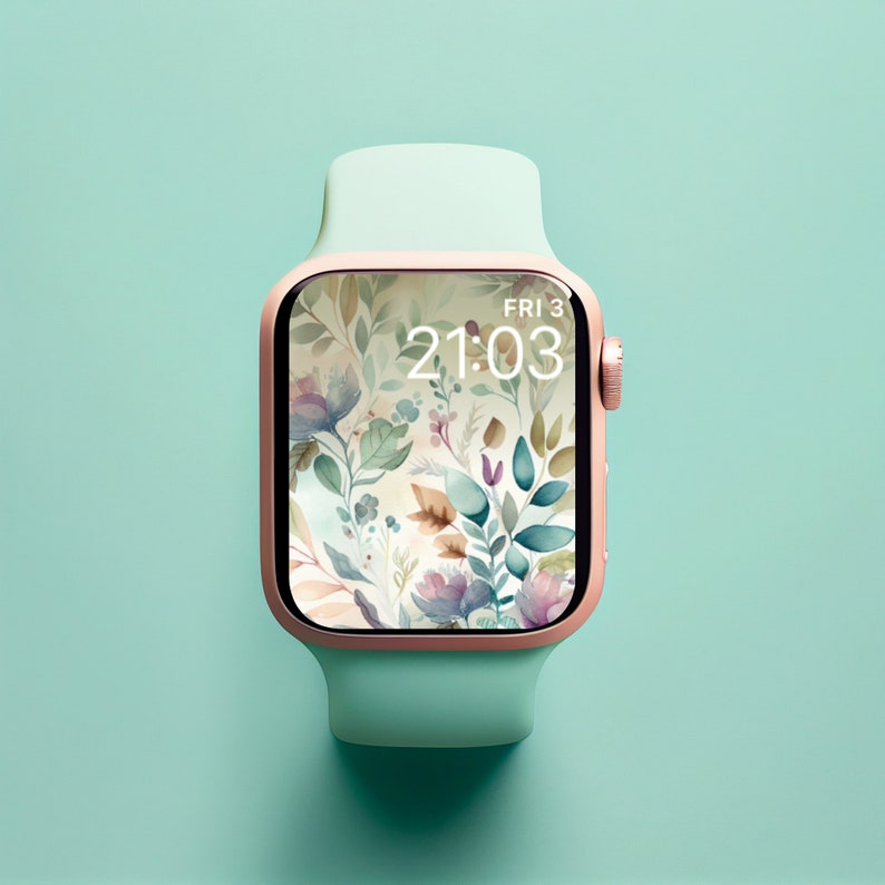 Watercolor Flowers Apple Watch Face, Apple Watch Face Flowers ...