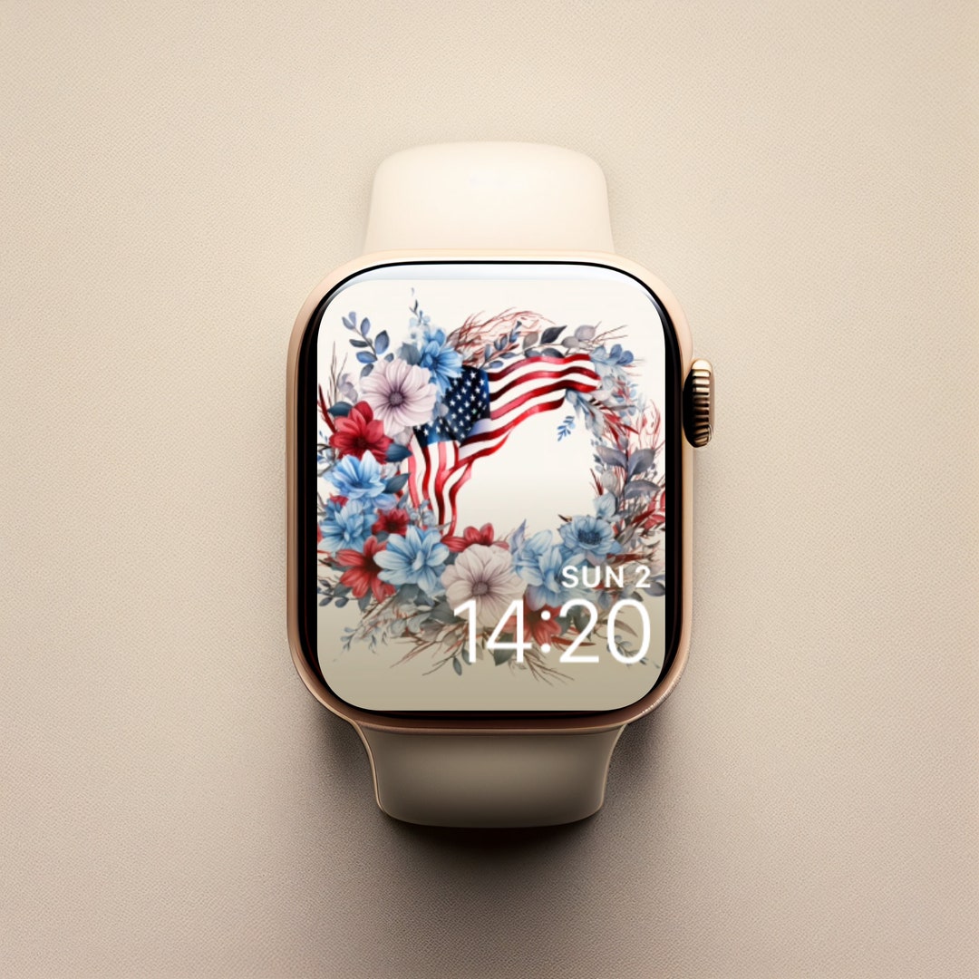 4th of July Watch Face, USA Watch Background, USA Flag Watch Background ...
