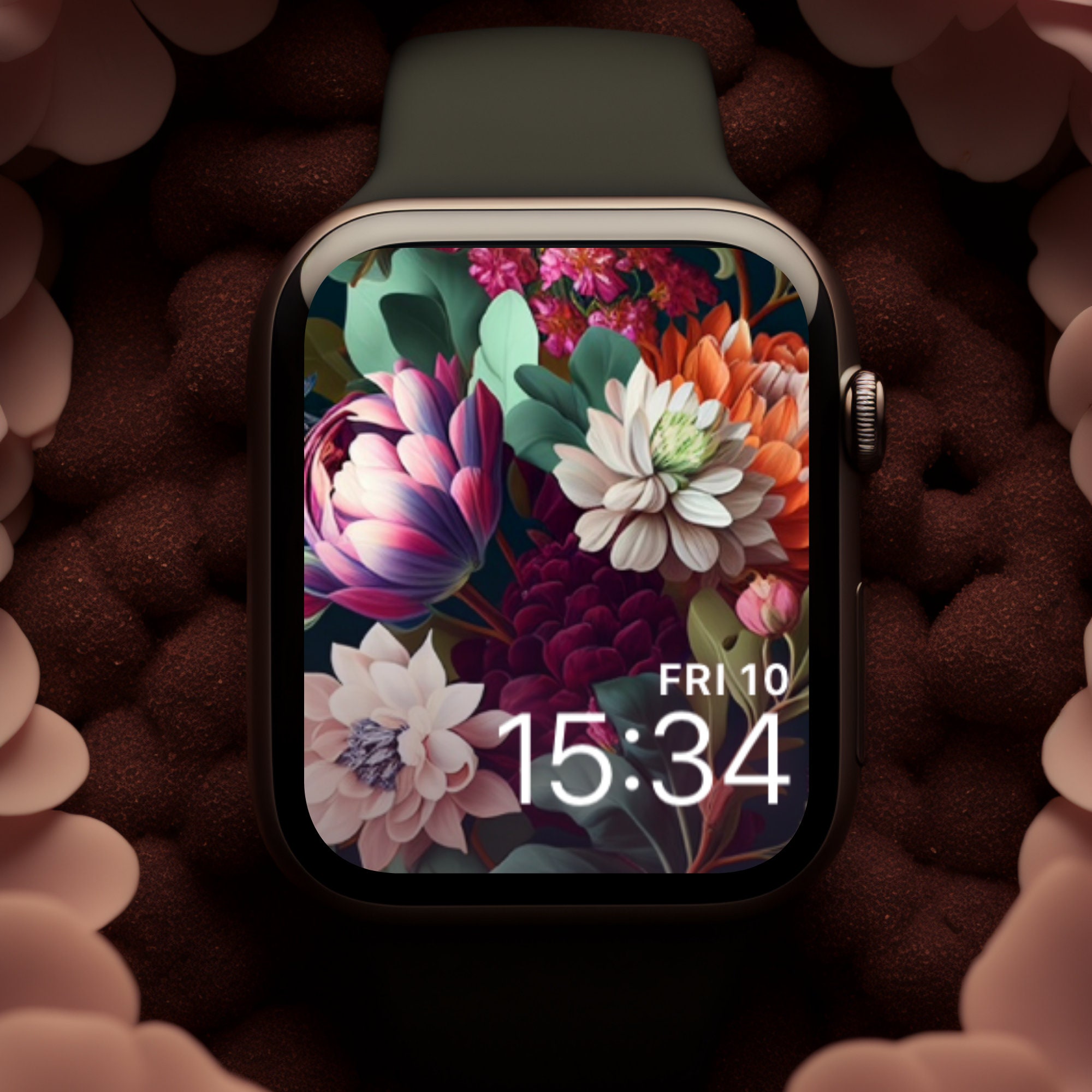 Abstract Apple Watch Face, Apple Watch Face, 3D Shapes, Blue Apple ...
