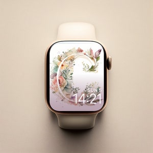 Feminine Watch Face, Autumn Watch Face, Floral Watch Face, Apple Watch ...