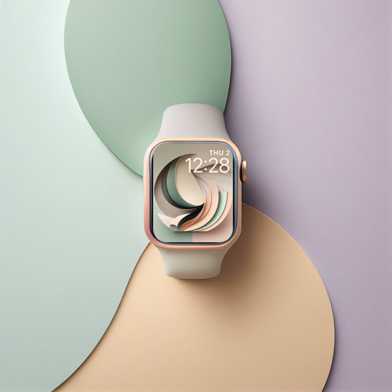 Cute Pastel Art Watch Face, Artsy Watch Face, Iwatch Face, Art for ...